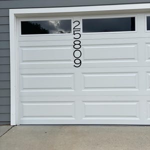 Custom Lightweight Vinyl Magnetic House Numbers: Garage, Door, Mailbox ...