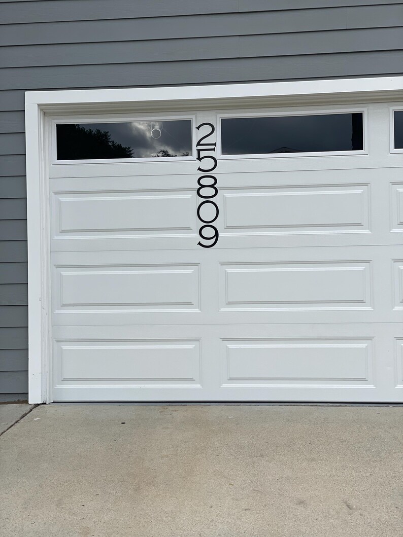 Custom Lightweight Vinyl Magnetic House Numbers: Garage, Door, Mailbox ...