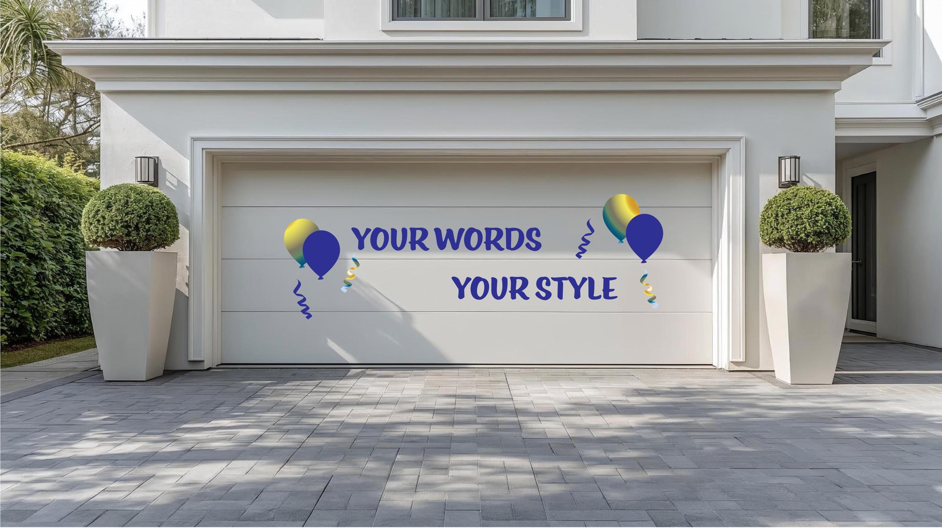 Personalized Magnetic Garage Door Letters: Weatherproof UV Vinyl - Etsy