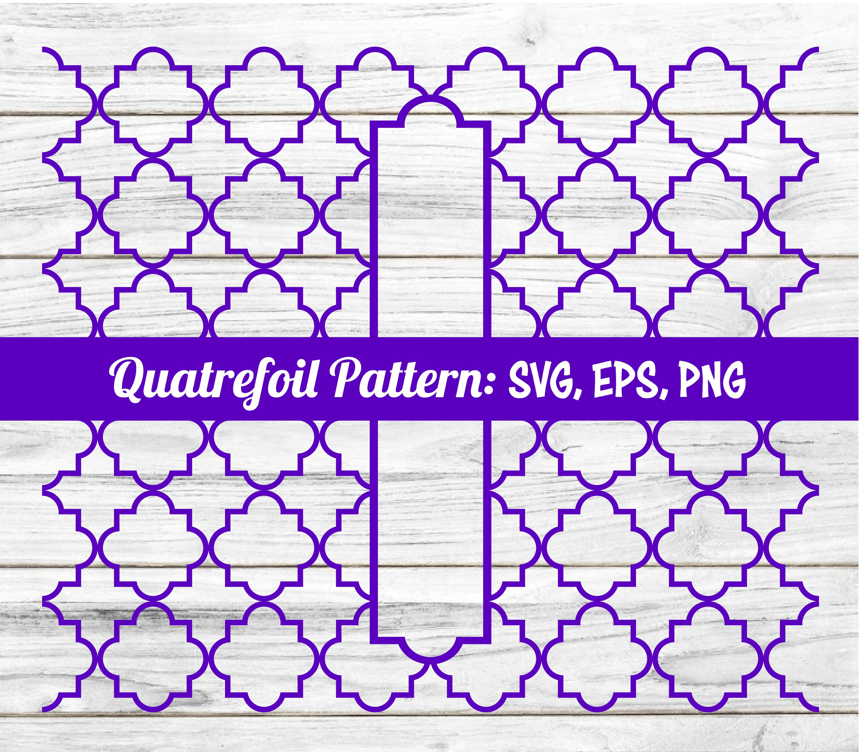 Seamless Moroccan Quatrefoil Pattern SVG EPS JPG Digital - Etsy