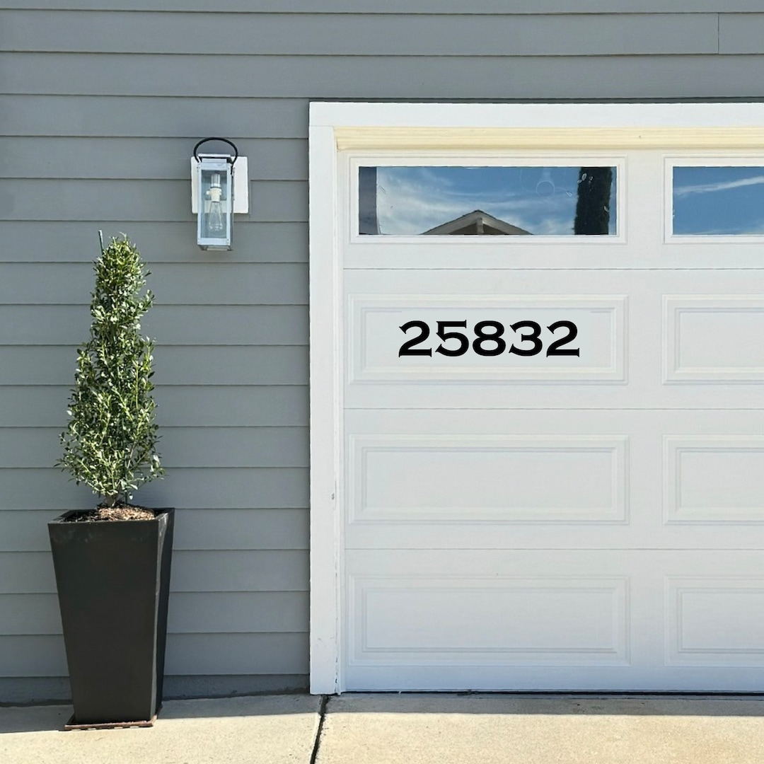 Permanent Home Address Number Sets - Garage Door, Home Address, Porch ...
