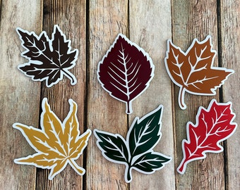 Autumn Leaf Magnets - Etsy