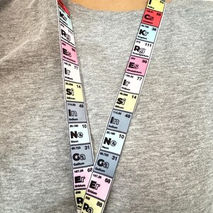Custom Periodic Table Name Lanyard Personalized Science Lanyard for ...