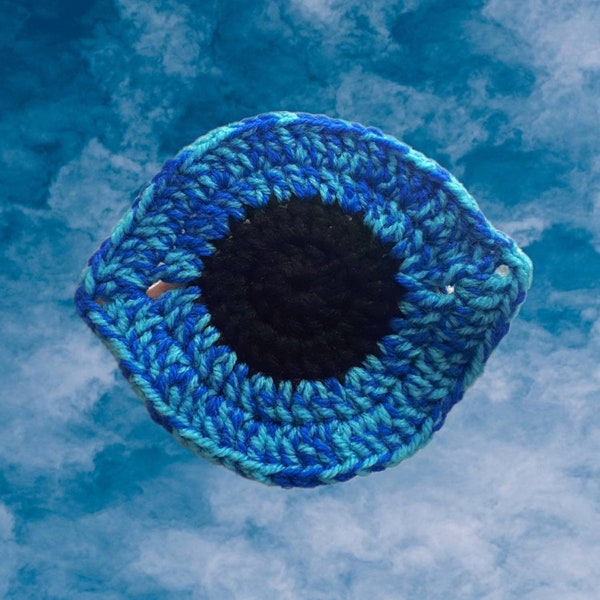 Crochet Evil Eye Pillow - Etsy
