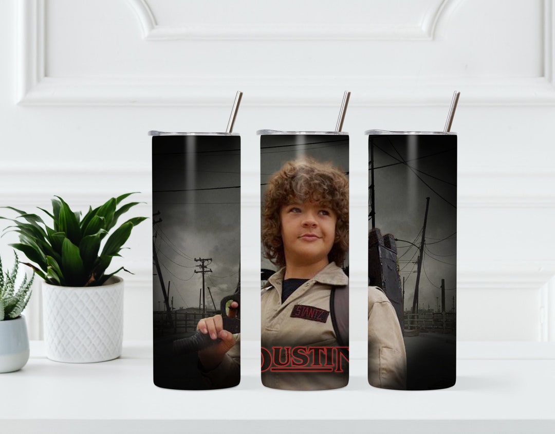 Stranger Things DUSTIN Custom Stainless Steel 20 Oz Tumbler With Straw ...