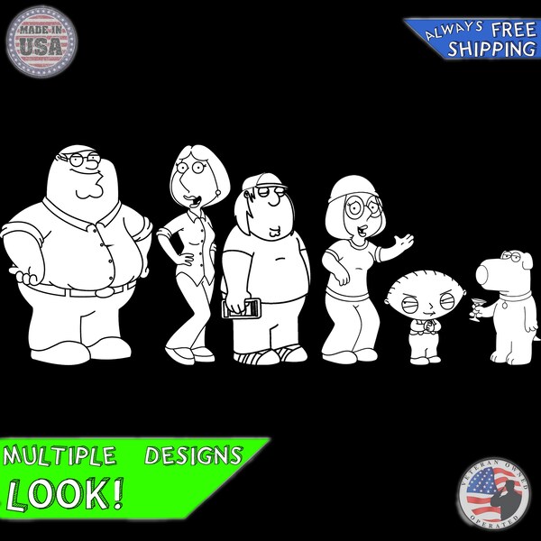 Family Guy Car Decals - Etsy