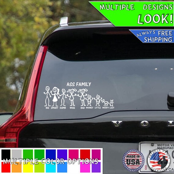 Bad Stick Family Decals