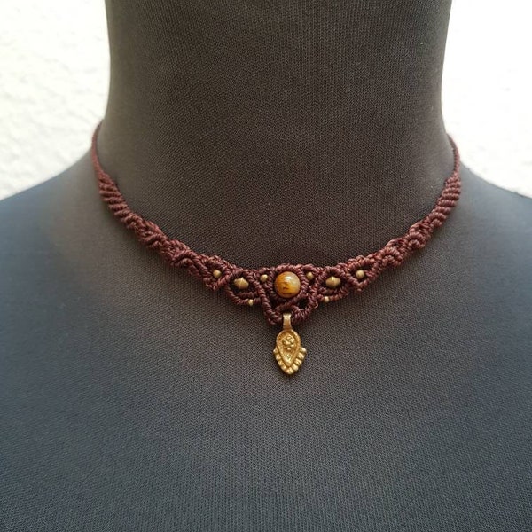 Macrame Choker - Etsy