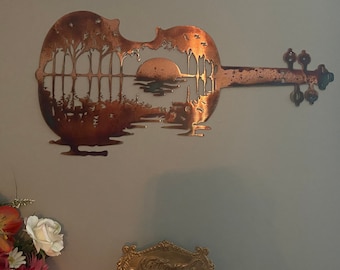 Violin Metal Sign - Etsy