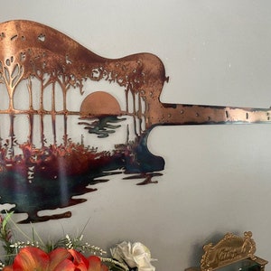 Abstract Guitar Metal Wall Art | Metal Guitar Art | Abstract Guitar ...