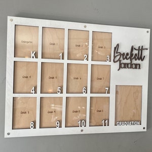 School Years Picture Frame, 3.5x5 Picture Frame, K-12 Picture Frame ...