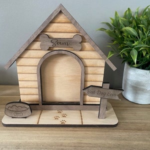 Dog House Frame, Personalized Dog Picture Frame, Pet Keepsake Frame ...