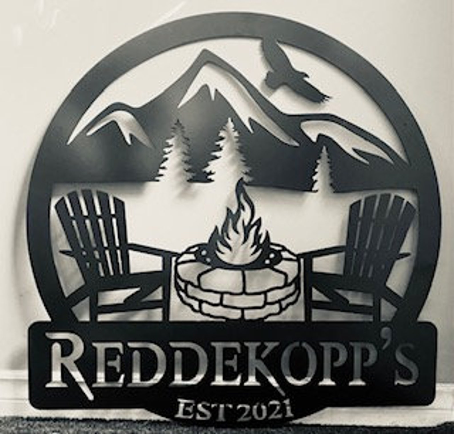 Metal Outdoor Sign Personalized Campfire Sign Lake Life - Etsy