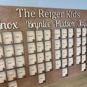 School Years Picture Frame, K-12 Picture Frame, Grade School Picture ...