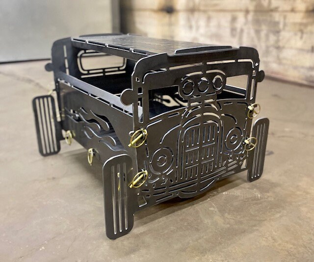 Hot Rod Fire Pit, Collapsible Fire Pit, Portable Campfire, Patio Fire ...