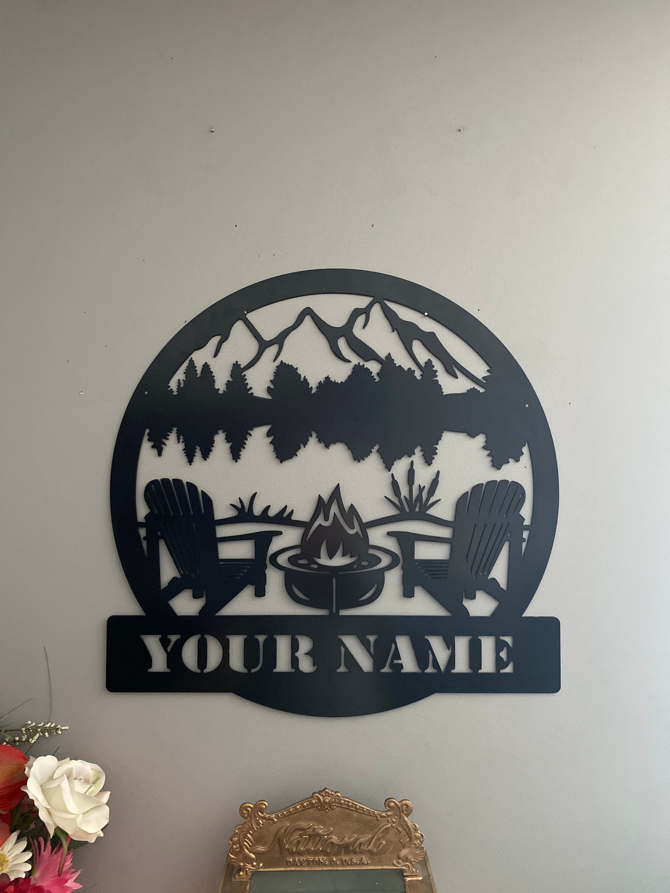 Lake Life Metal Name Sign Front Porch Sign Monogram Metal - Etsy Canada