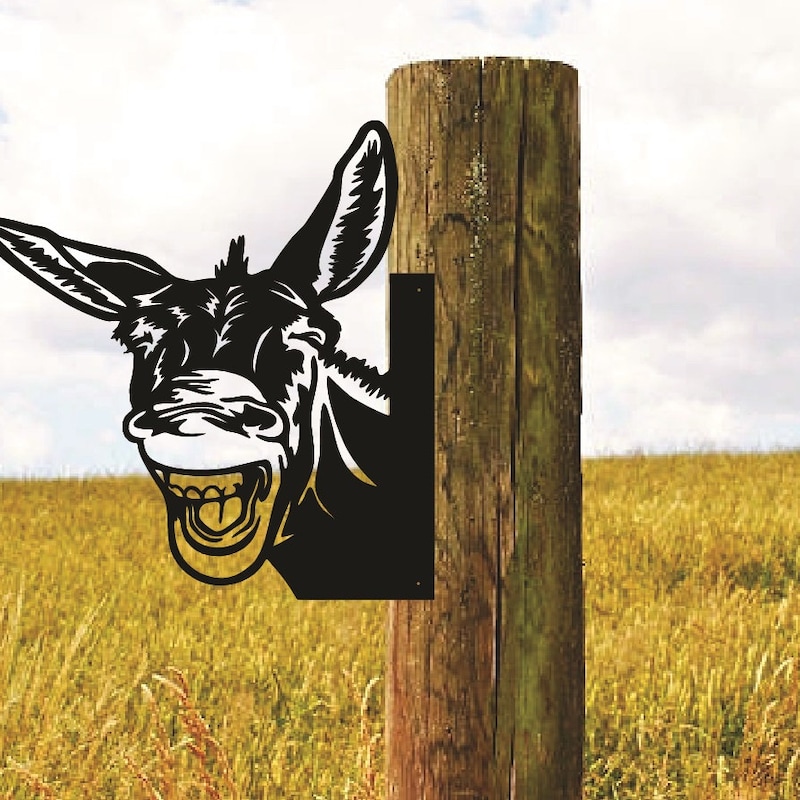 Donkey Yard Art - Etsy