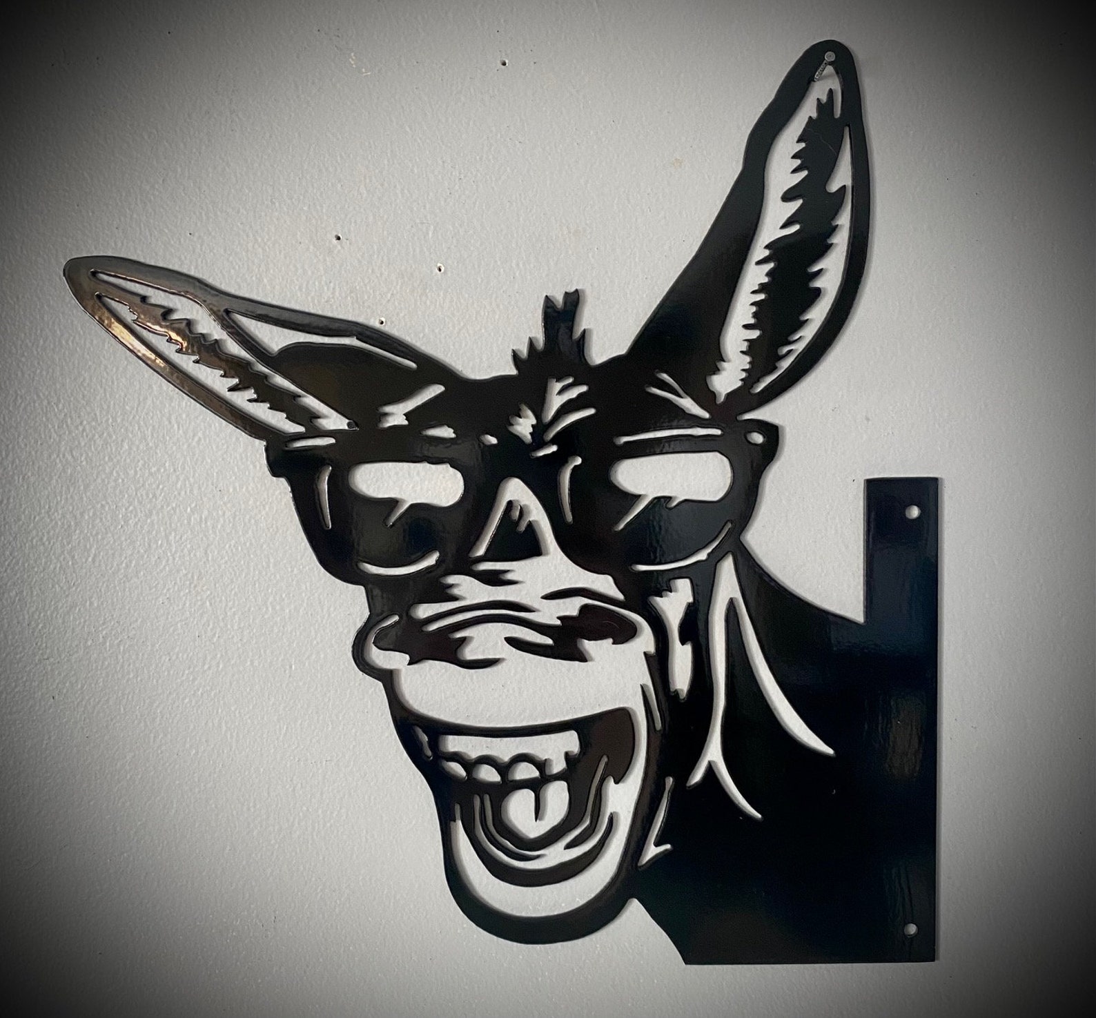 Metal Donkey Sign Funny Animals Outdoor Metal Sign Peek A - Etsy