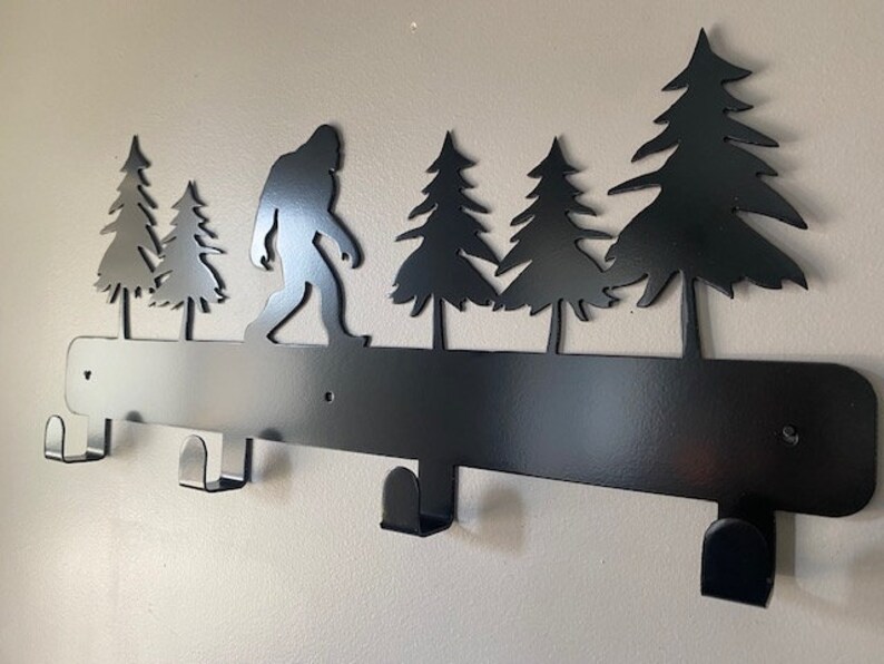 Unique Coat Rack Wall Mount, Sasquatch Decor, White Elephant Gifts ...