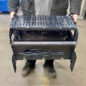 Hot Rod Fire Pit, Collapsible Fire Pit, Portable Campfire, Patio Fire ...