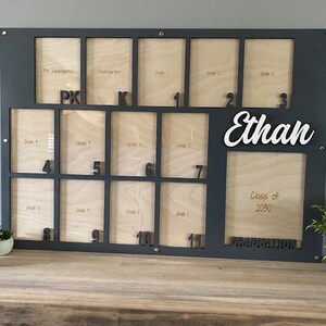 School Years Picture Frame, K-12 Picture Frame, Grade School Picture ...