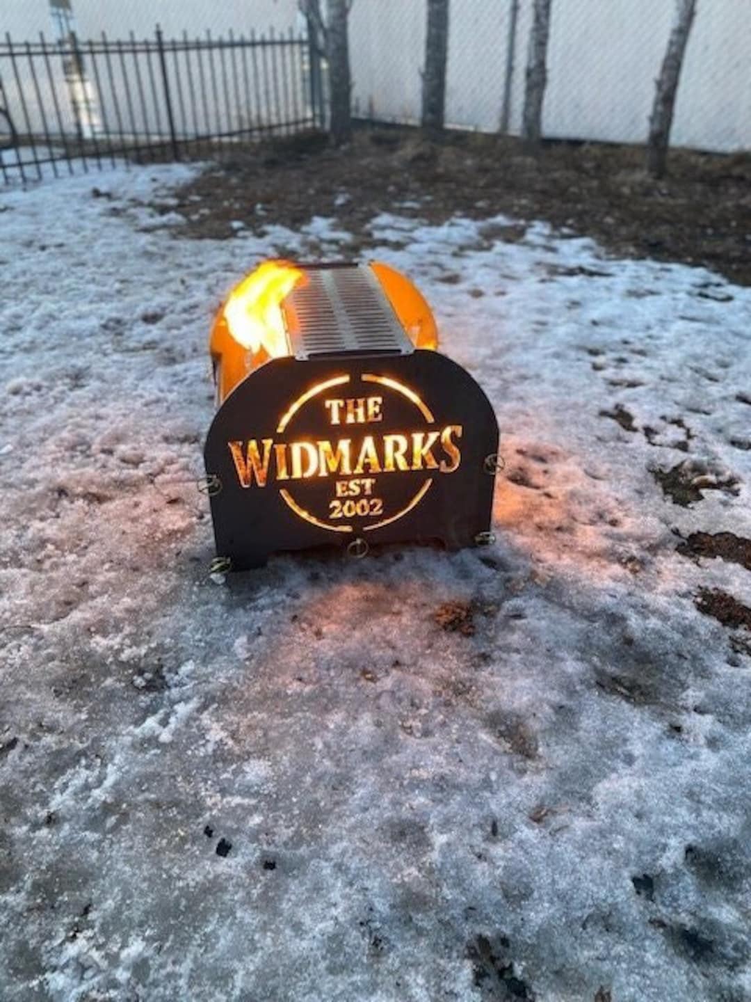 Personalized Fire Pit, Collapsible Fire Pit, Portable Campfire, Outdoor ...