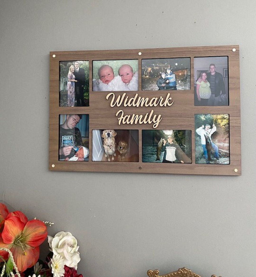 Personalized Picture Frame Family Photo Collage Wedding Gift for Couple ...