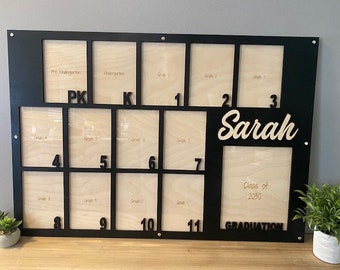 School Years Picture Frame, K-12 Picture Frame, Grade School Picture ...