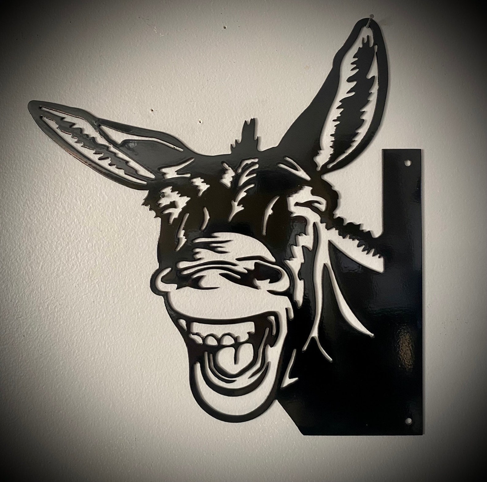 Funny Animals Metal Donkey Sign Outdoor Metal Sign Peek A - Etsy
