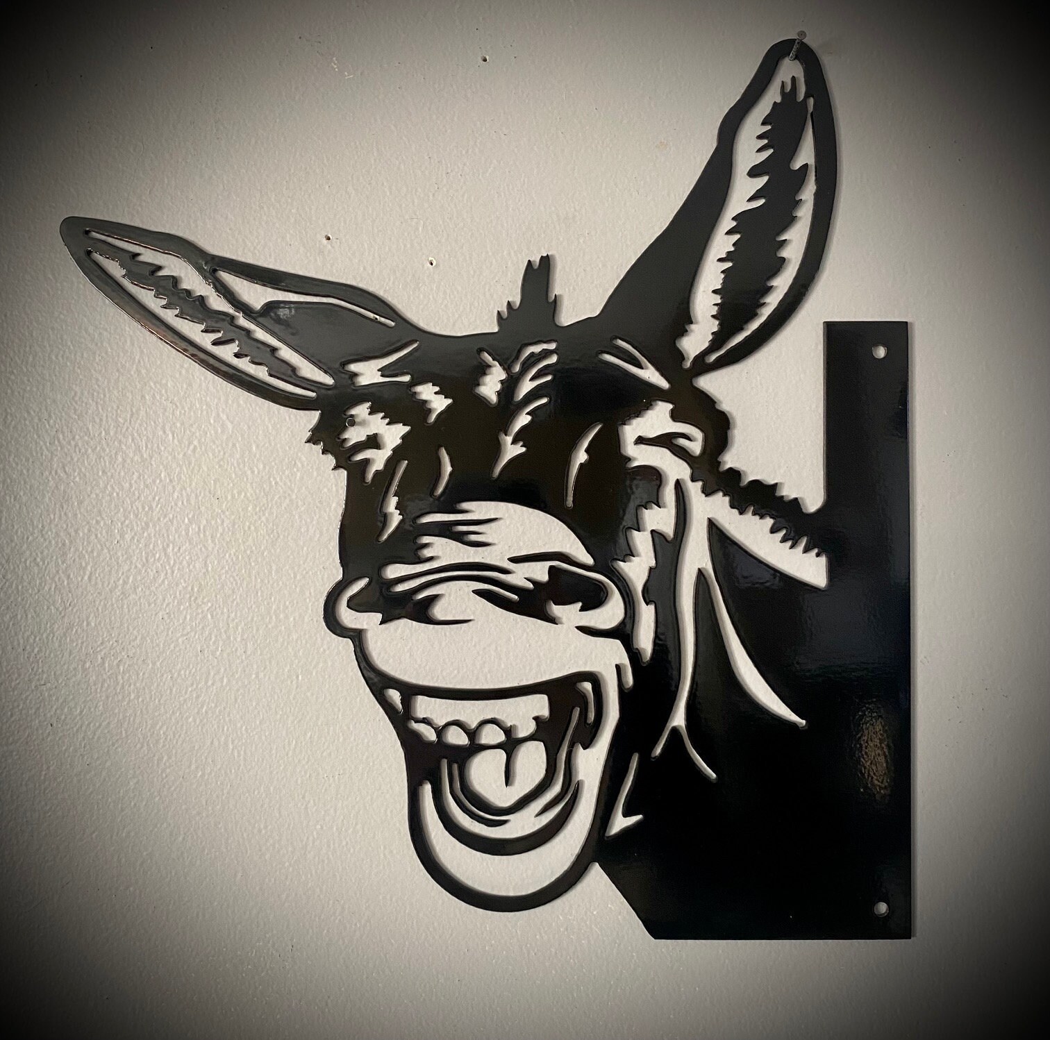 Funny Animals Metal Donkey Sign Outdoor Metal Sign Peek A | Etsy