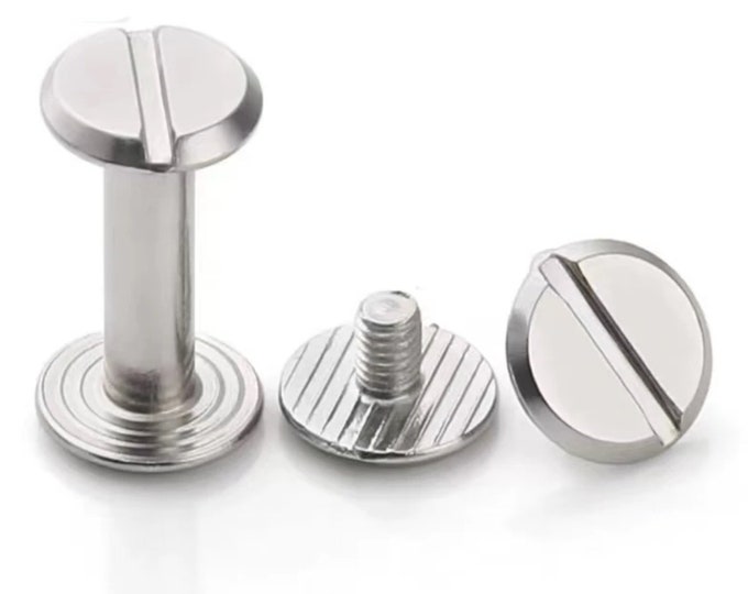 Chicago Screws Solid Steel 9 Mm Wide 22 Mm Tall Posts Binding Book USA ...