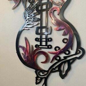 Metal Guitar Art | Abstract Guitar Wall Art | Guitarist Art | Gift for ...