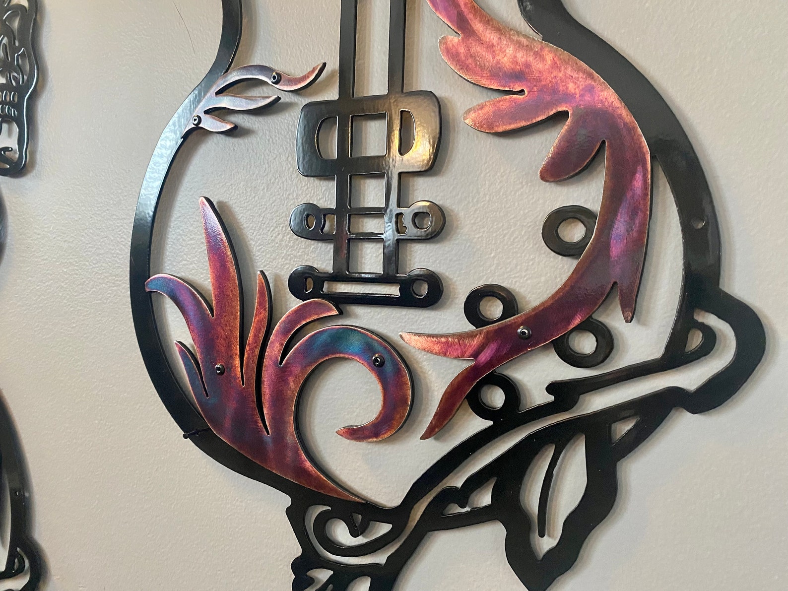 Metal Guitar Art Abstract Guitar Wall Art Guitarist Art | Etsy