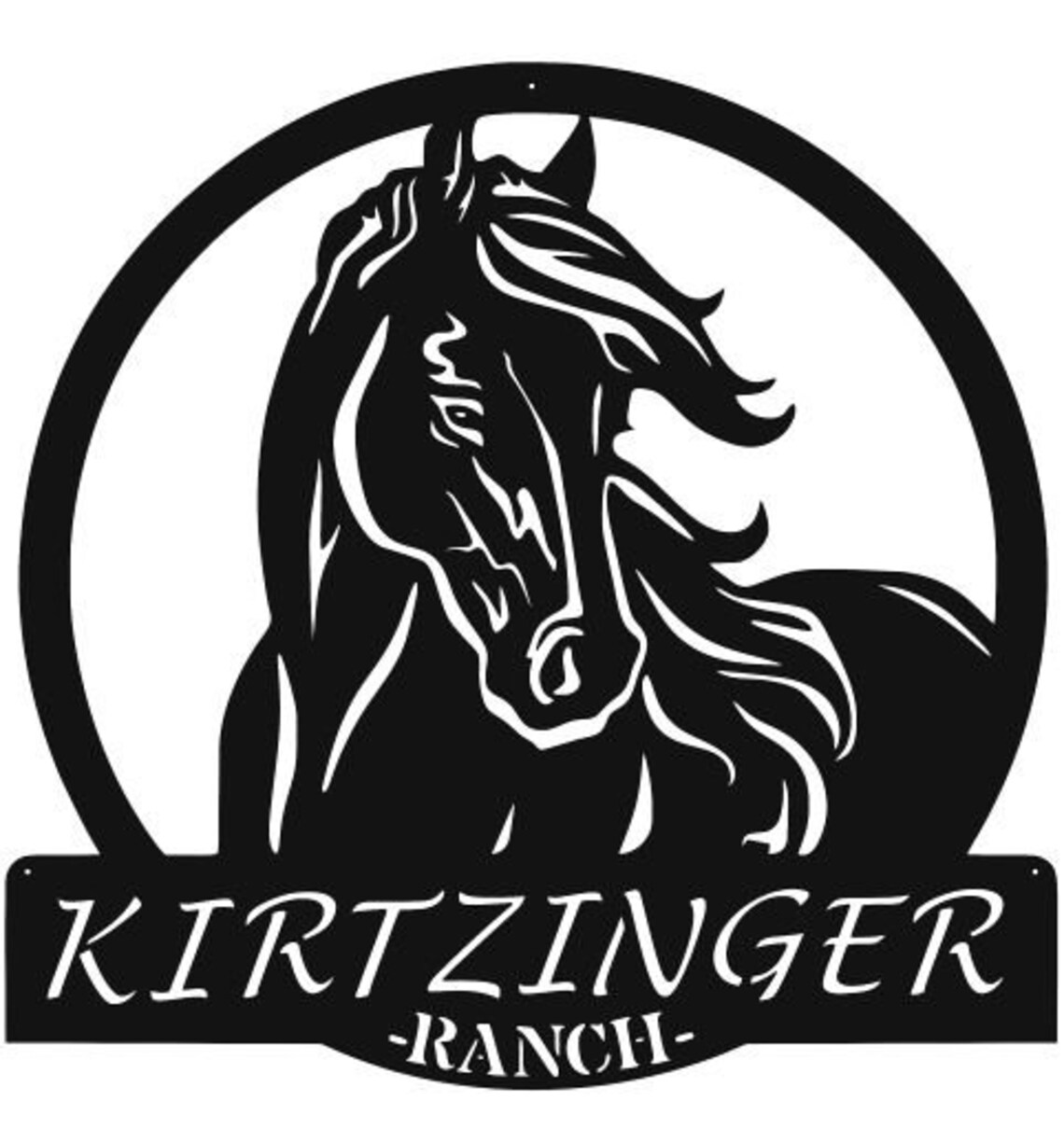 Horse Monogram, Personalized Horse Gifts, Horse Decor, Metal Wall Art ...