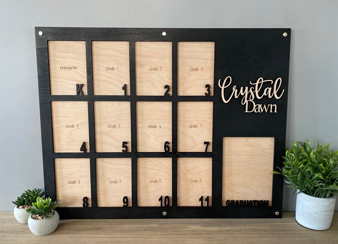 School Years Picture Frame, 3.5x5 Picture Frame, K-12 Picture Frame ...