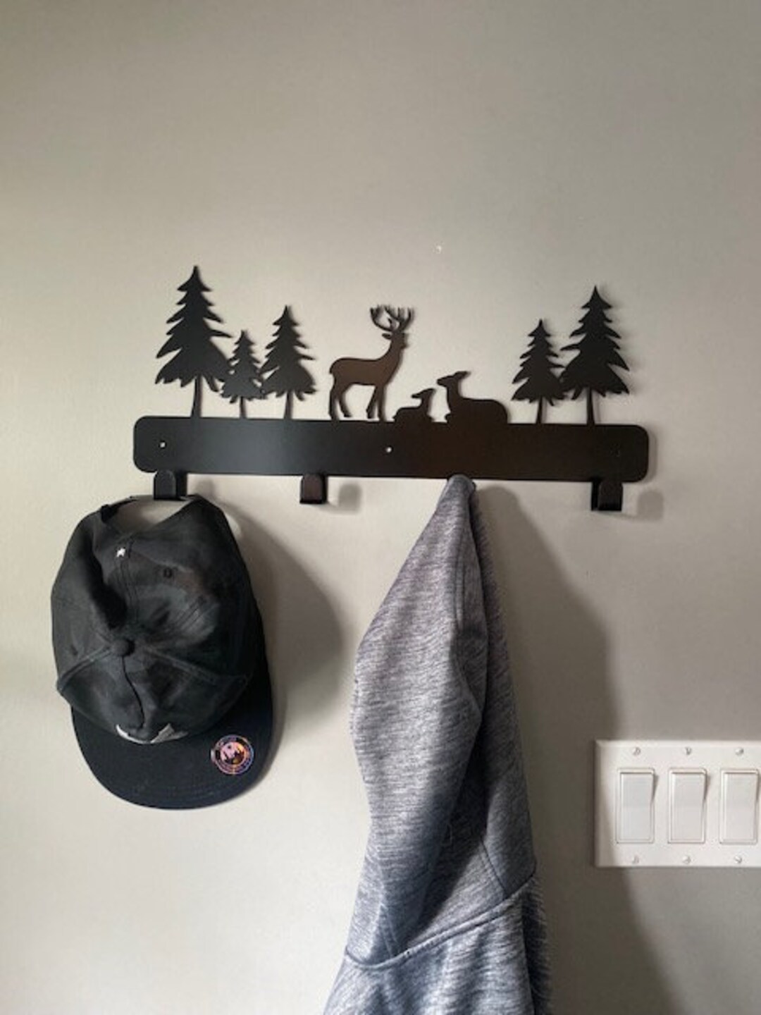 Coat Rack, Deer Coat Hooks, Moose Coat Rack, Bear Coat Rack, Wildlife ...