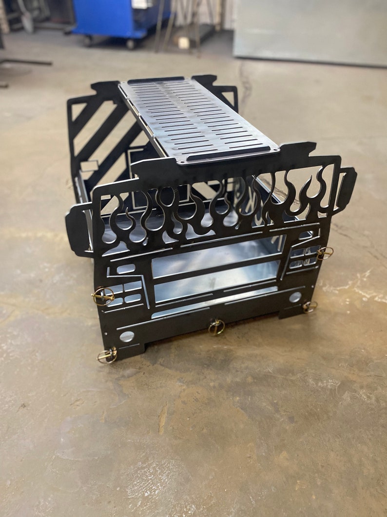 Fire Truck Collapsible Fire Pit Firefighter Gift Portable - Etsy