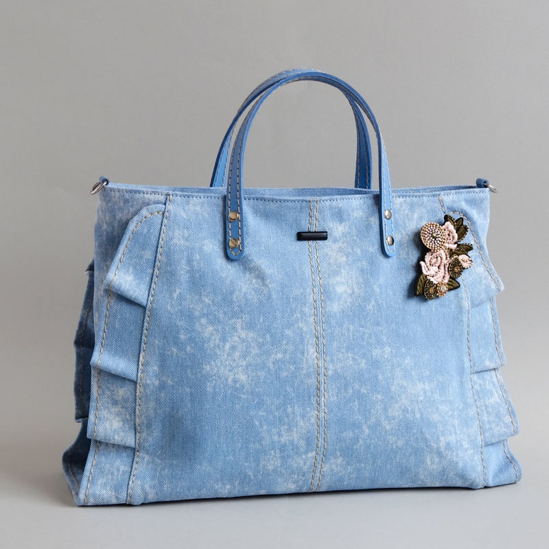 Denim Purse - Etsy