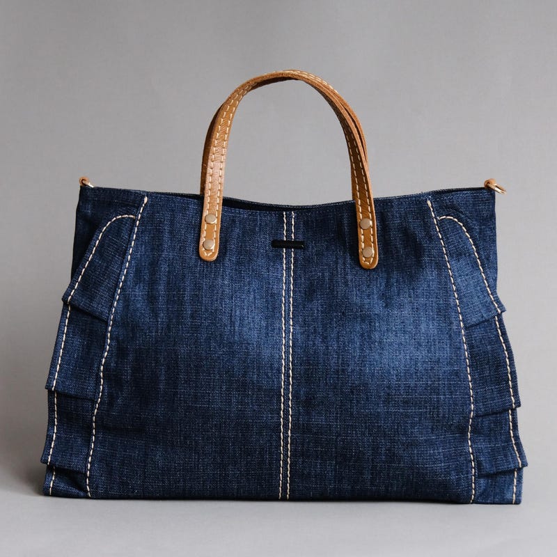 Denim Handbag - Etsy