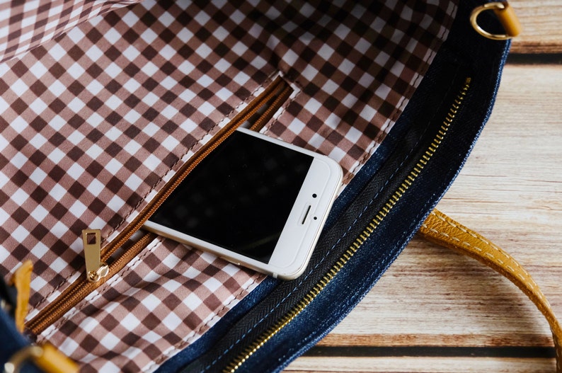 Denim Handbag Ruffle Denim Jean Tote Bag Canvas Tote Bag for - Etsy