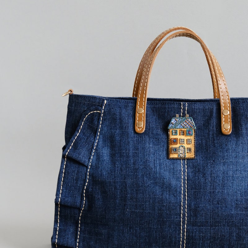 Ruffle Tote Bag - Etsy