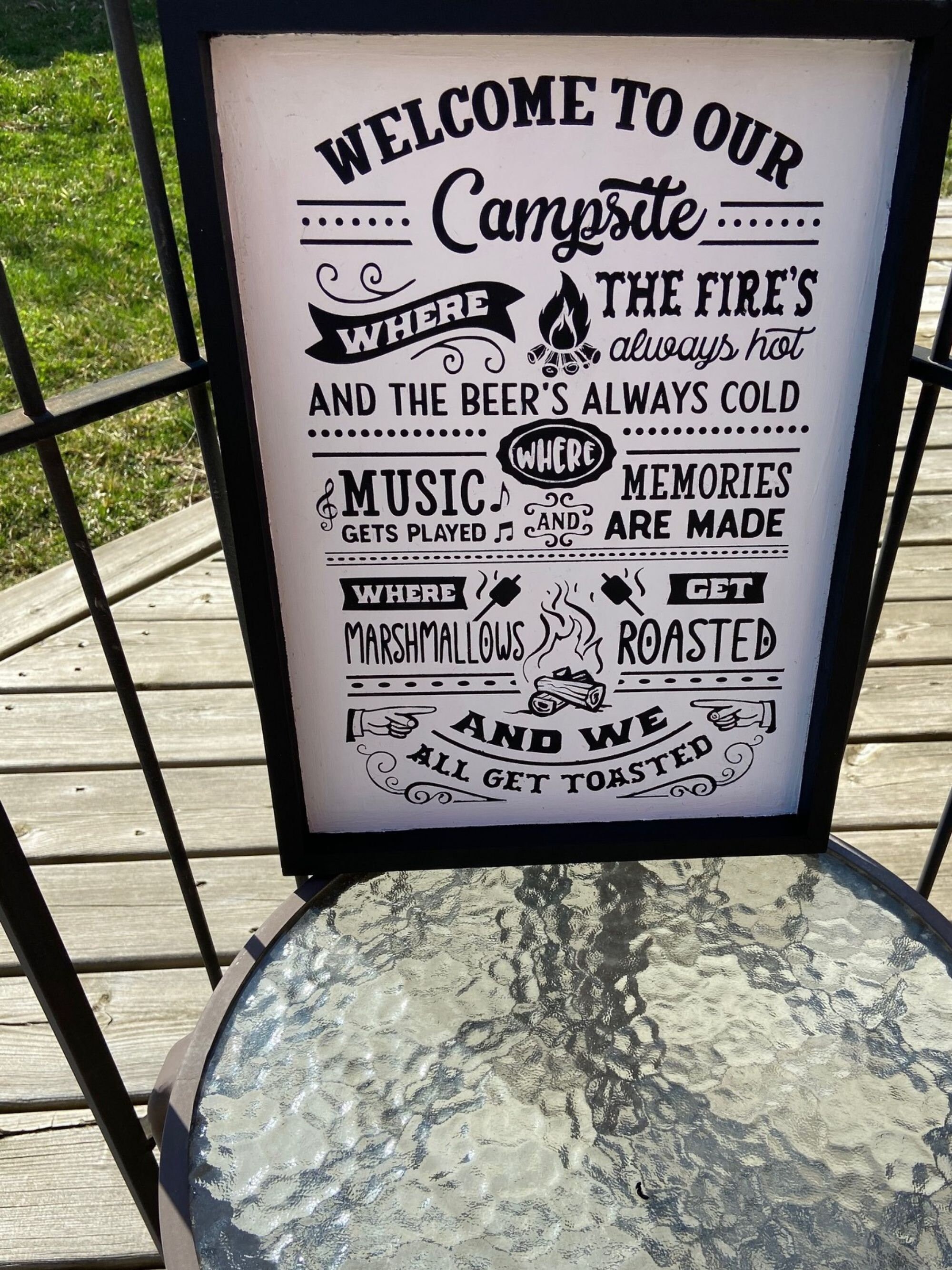 Wooden Campsite Rules Sign, RV, Trailer, Camping Sign - Etsy