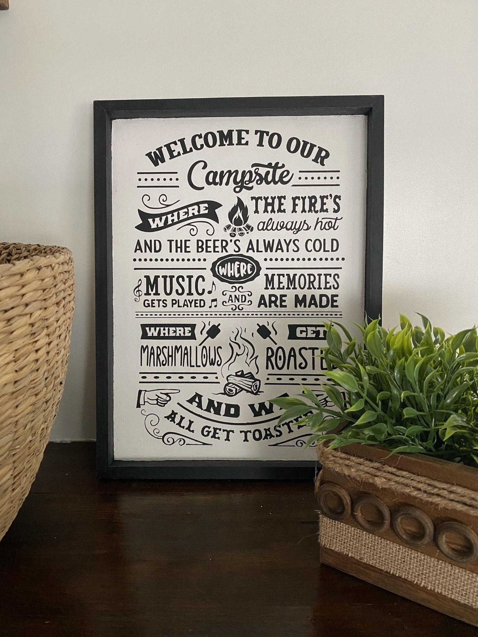 Wooden Campsite Rules Sign, RV, Trailer, Camping Sign - Etsy