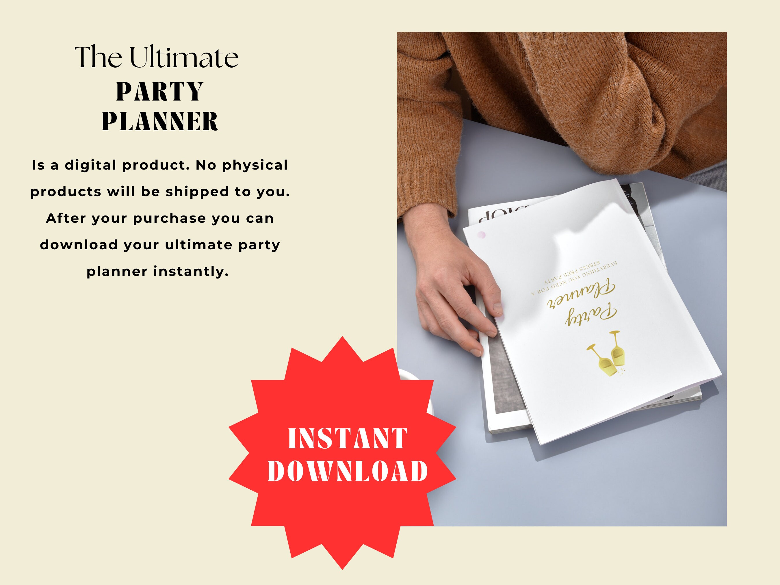 Universal Party Planner PDF Printable Party Planner Everything You Need ...
