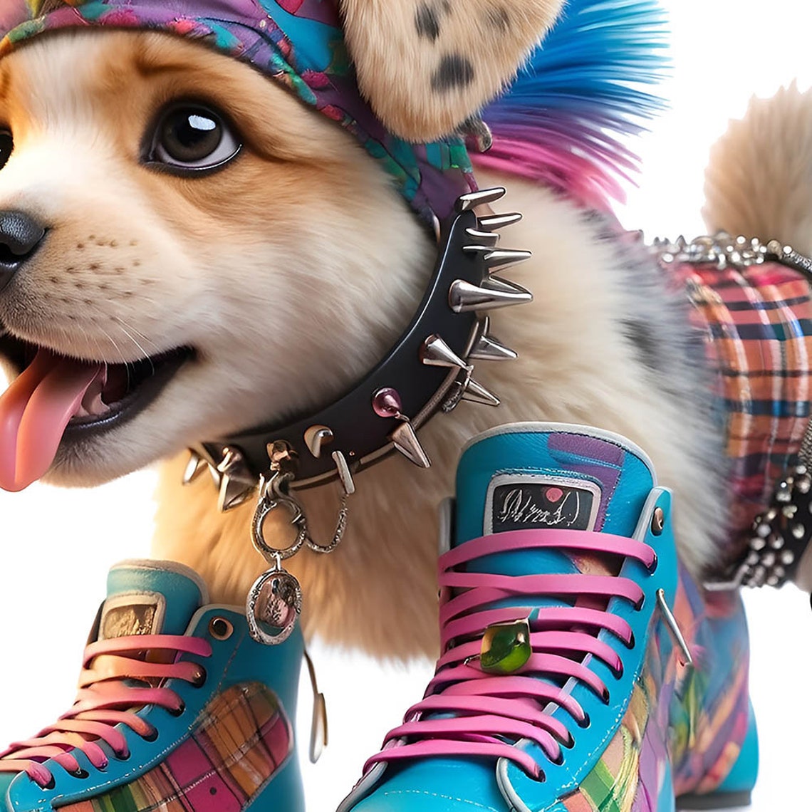 Roller Skates Puppy, Funny Cartoon Dog, Skating Dogs, Gift for Girls ...