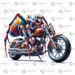 Spider Punk on Motorcycle, Angry Tarantula and Motorbike, Road Beast ...