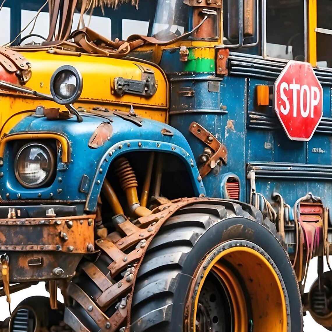 Cool School Bus, Offroad Beast, Yellow Motorbus, Back to School, Funny ...