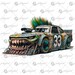Mad Supercar Punk, Sportcar Monster, Printable Motorsport Art, Racing ...