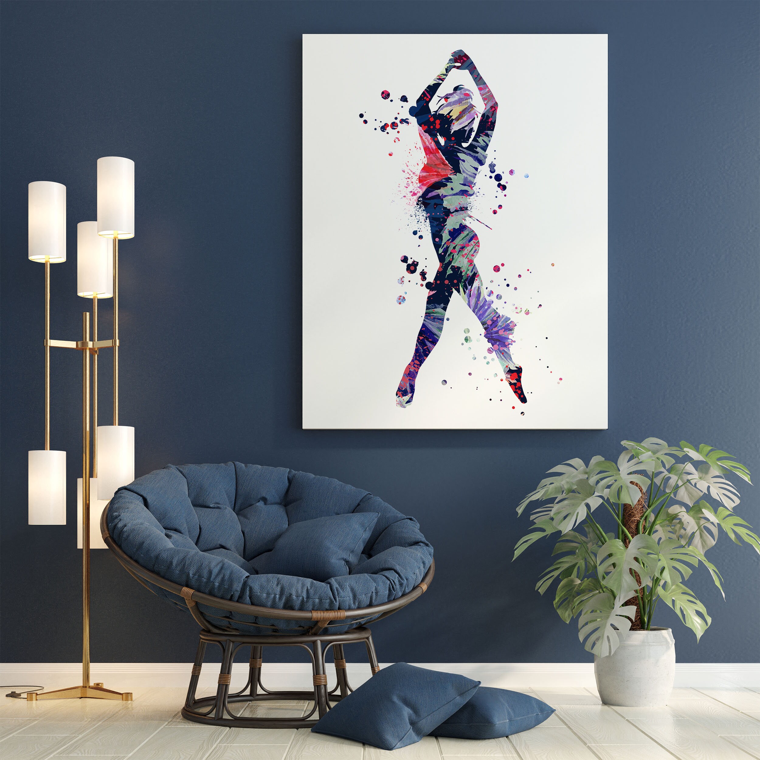 Dancer Print, Dance Printable, Dancing Girl Wall Art, Dance Room Decor ...