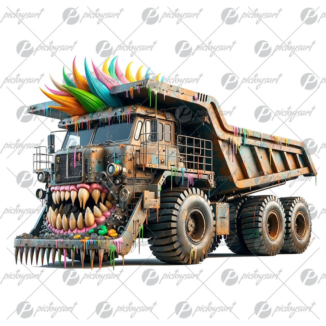 Crazy Dumper, Truck Dump Punk, Gift for Boys, Road Beast, Monster Car ...